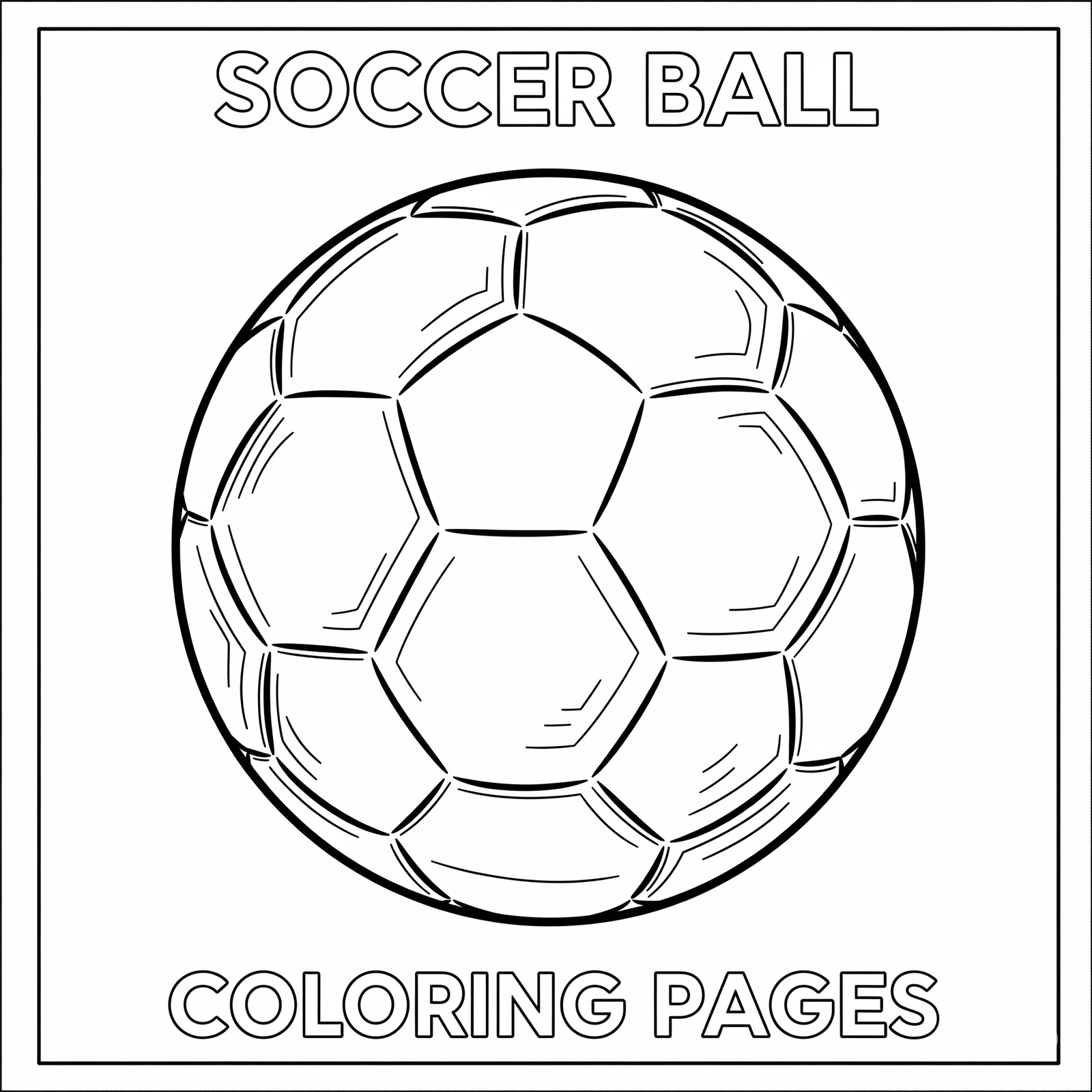 Soccer Ball Coloring Pages Fun and Creative Activities for Kids