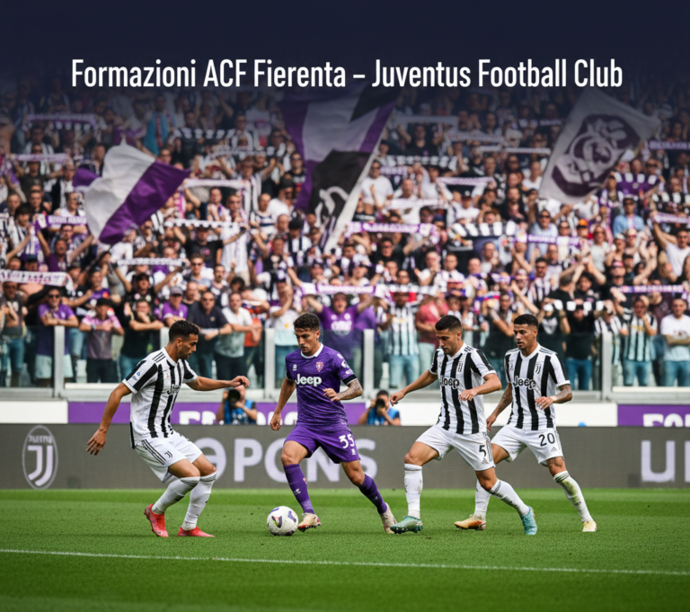 Formazioni ACF Fiorentina – Juventus Football Club